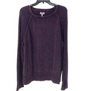aerie | Sweaters | New Aerie Womens Small 0 Cotton Cool Berry Acid Wash ...